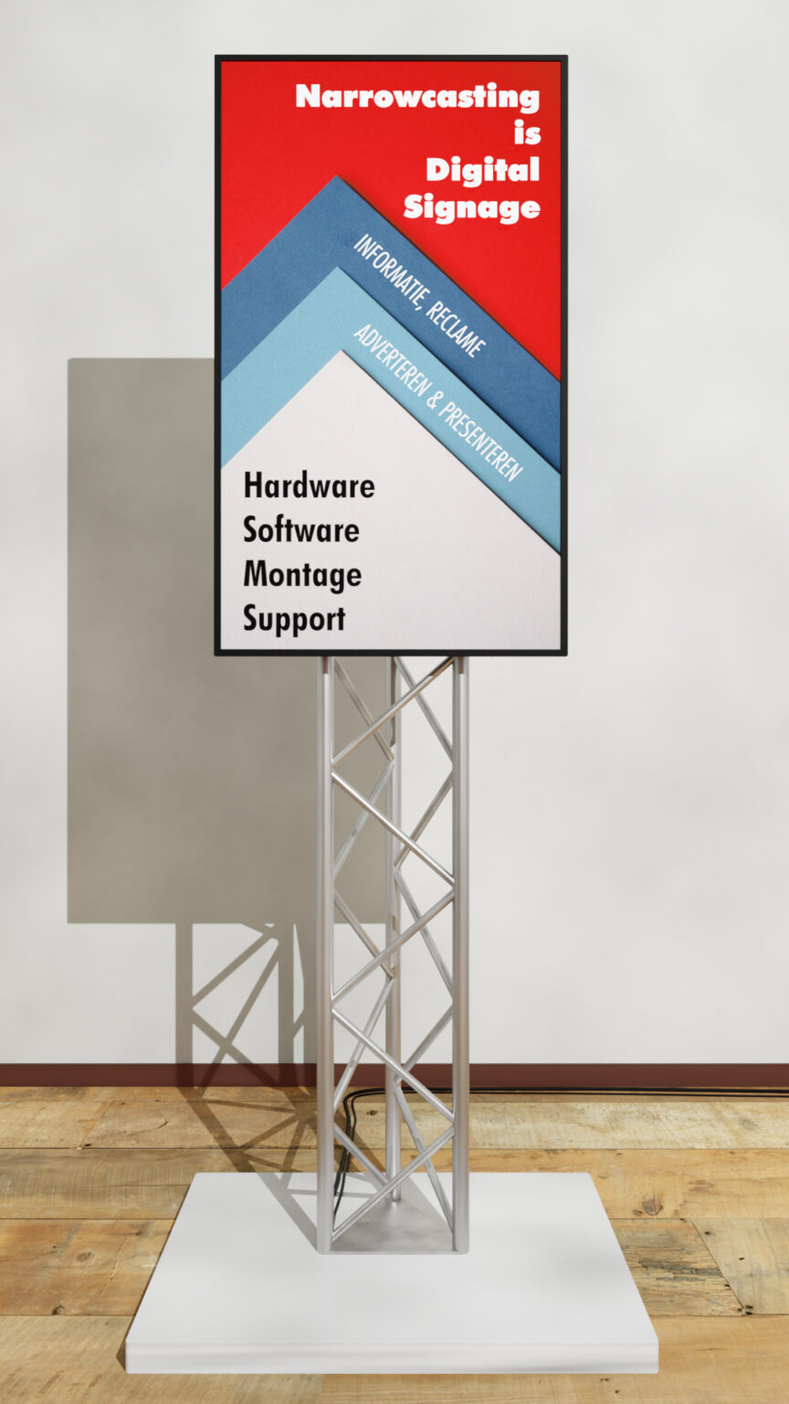 Truss-systeem met digitaal informatiescherm - Delger-Tech