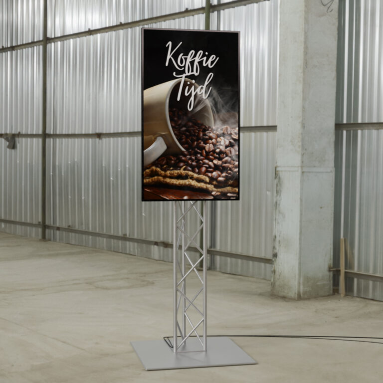 Truss-systeem met digitaal informatiescherm - Delger-Tech